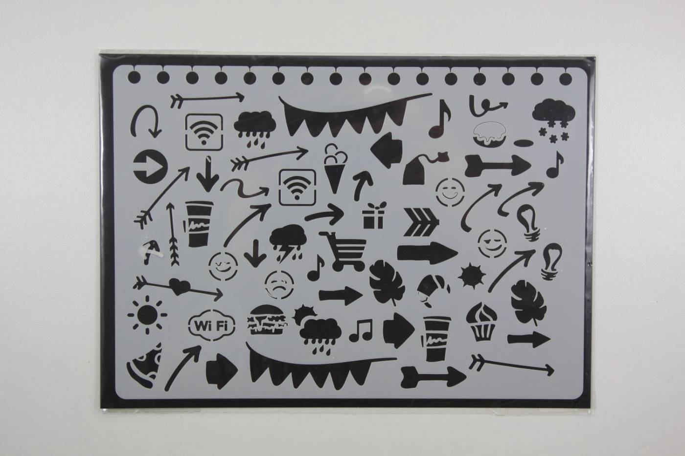 Stencil Bullet Journaling-Papicolor-doodles-150x210 mm